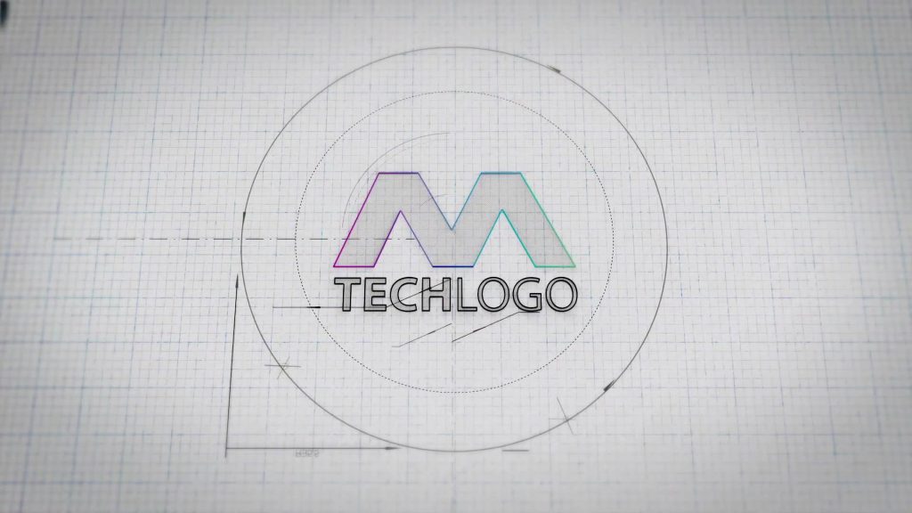 Blueprint Architect Logo Reveal – Logo Animation for Design Firms