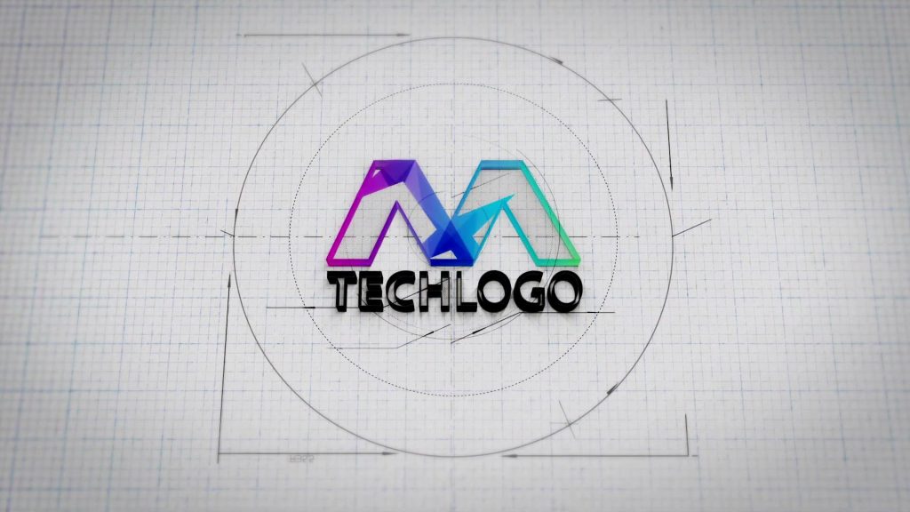 Blueprint Architect Logo Reveal – Logo Animation for Design Firms
