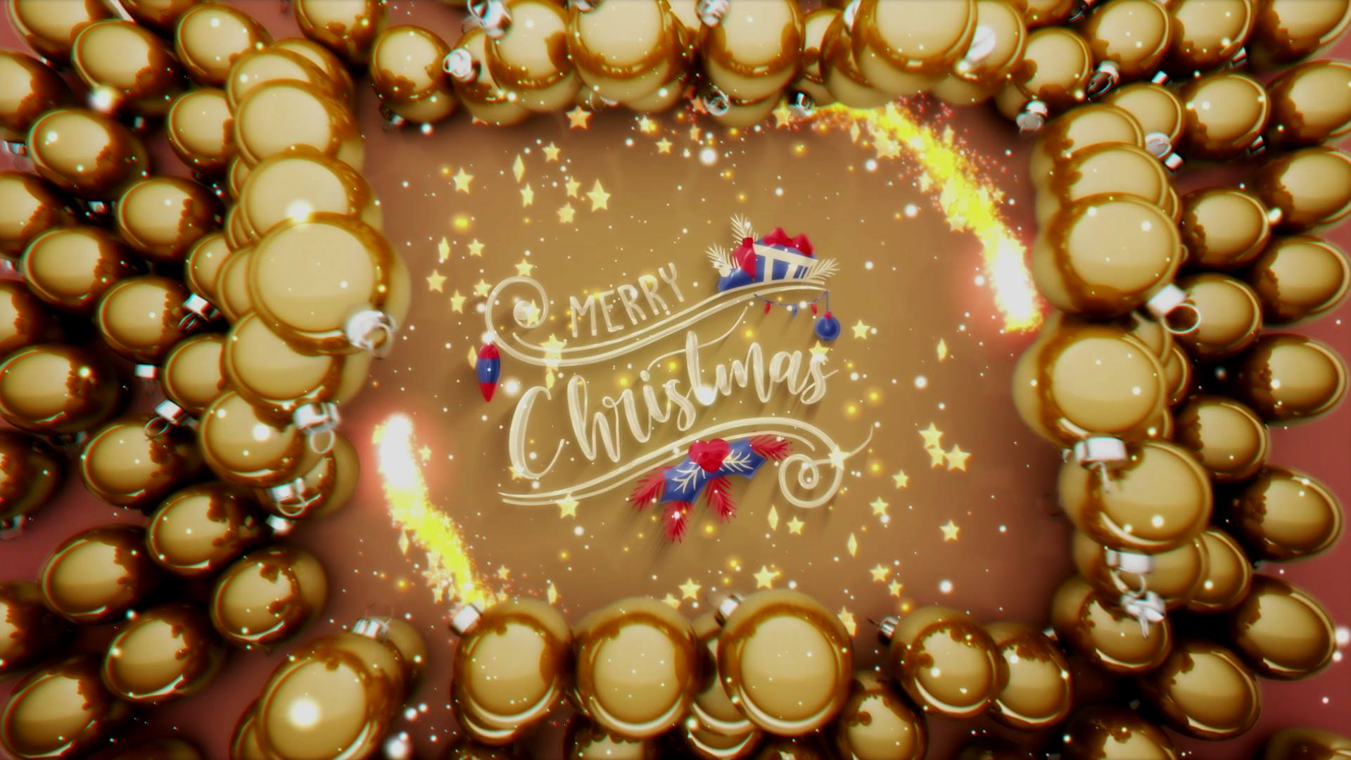 Christmas Joy – Festive Lights & Snow MOGRT Template