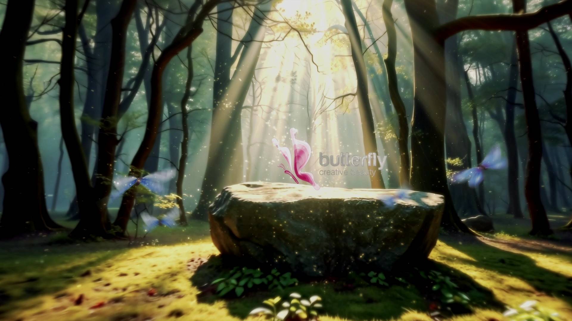 Magic Forest Unveil – Enchanting Forest Logo Animation