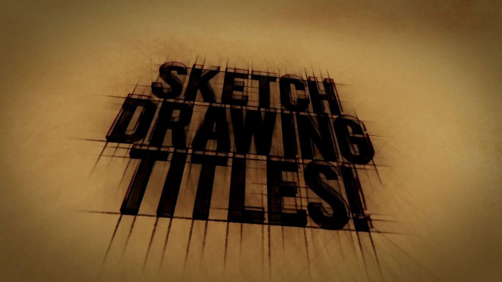 Sketch Drawing Title Reveal – Hand-Drawn MOGRT Animation