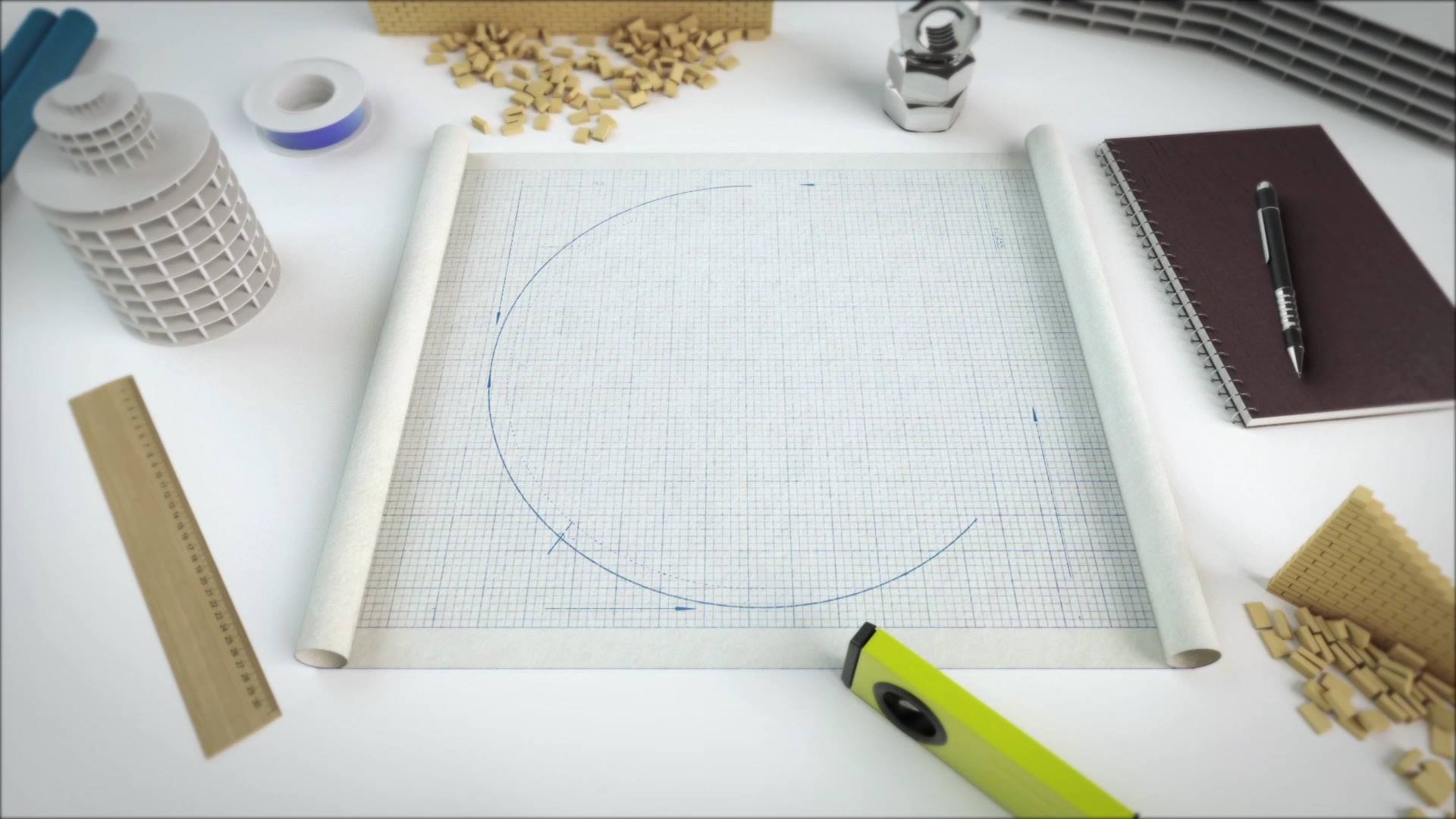 Blueprint Logo Reveals – Architectural Premiere Pro Animation