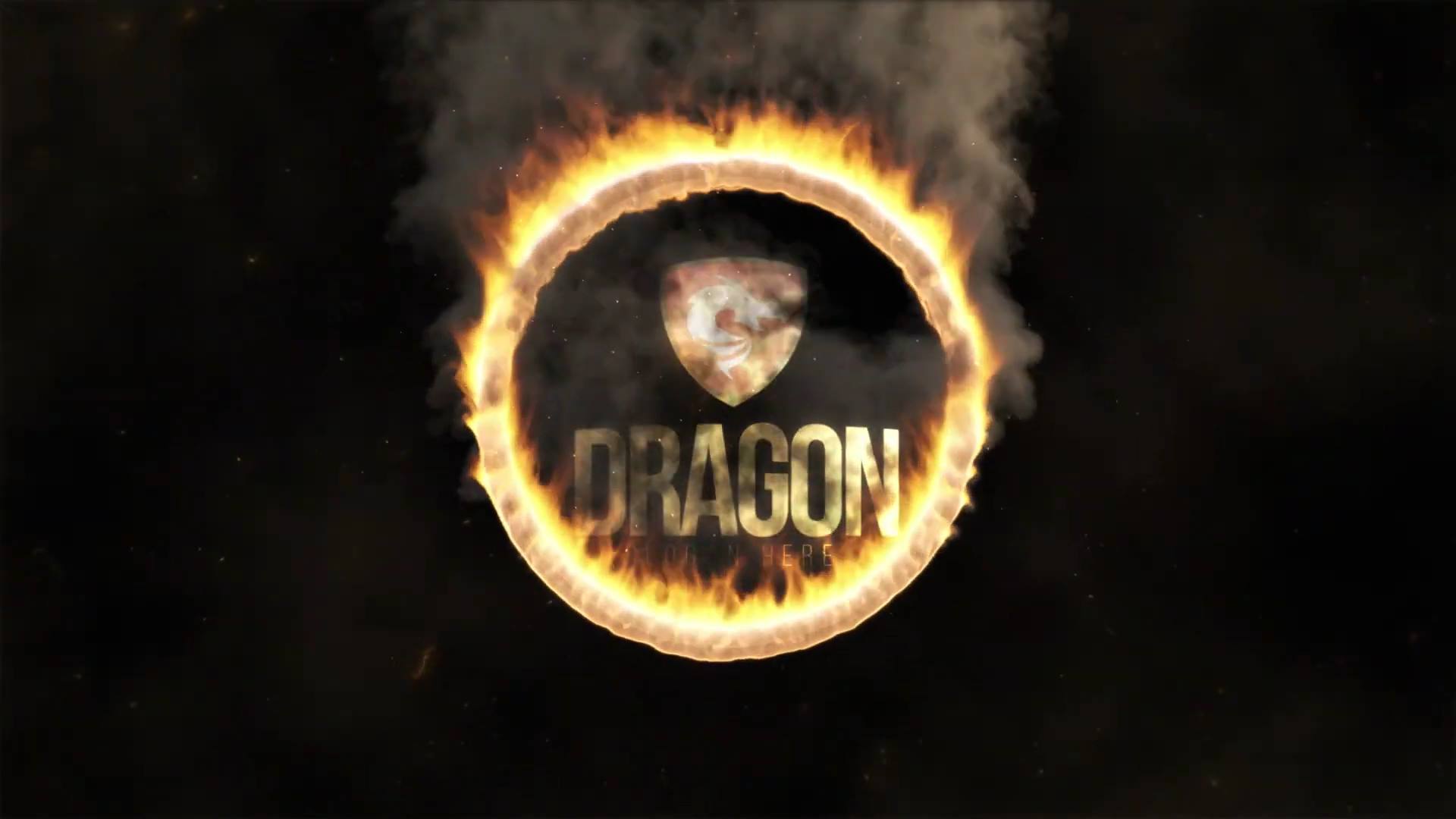 Fire Ring Logo Reveal – Fiery Cinematic Logo Animation