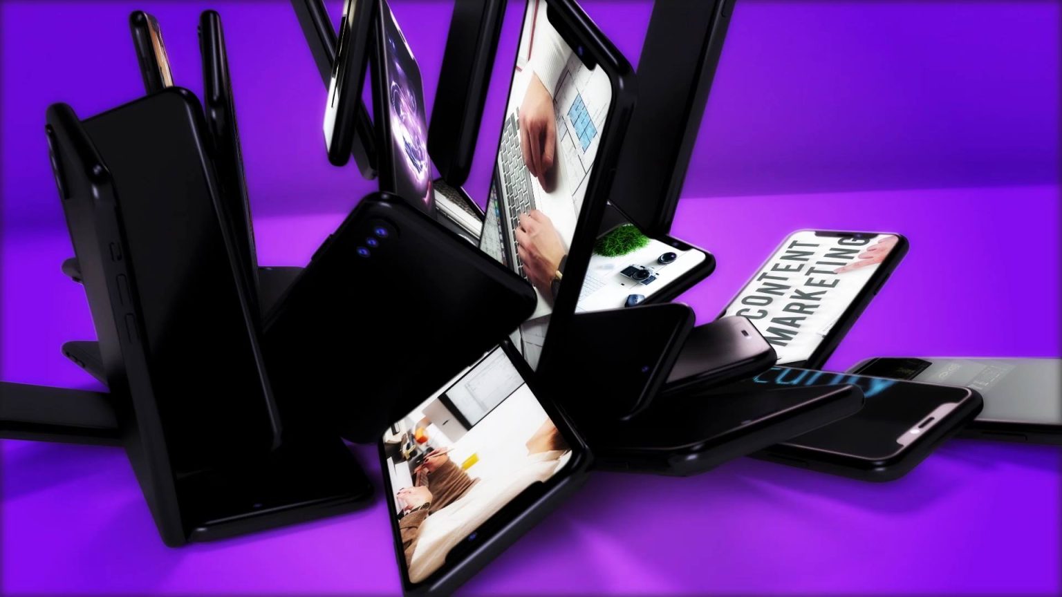 Matrix Phones Slideshow – Template for Mobile Presentations