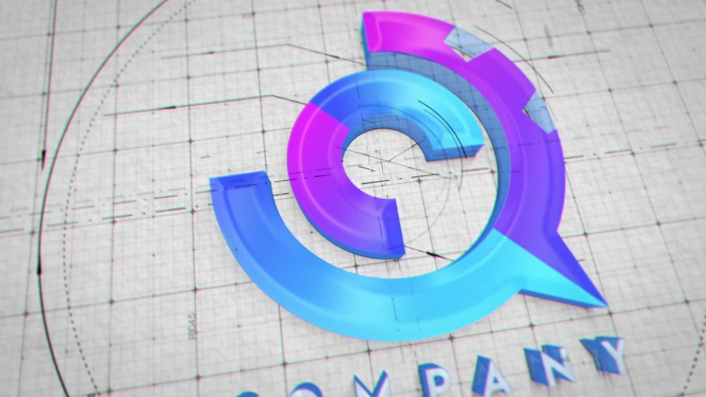 Architect Blueprint Logo Reveal – Architectural Blueprint Animation