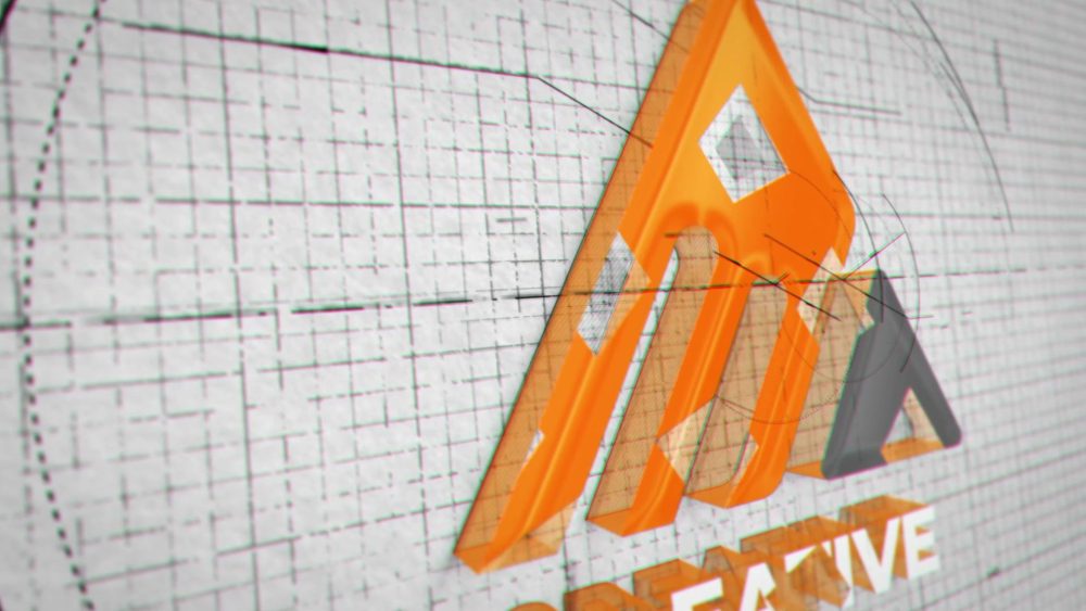 Architect Blueprint Logo Reveal – Architectural Blueprint Animation