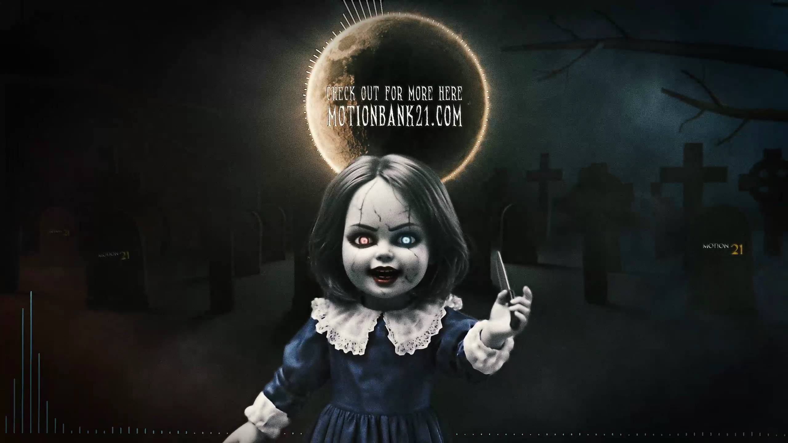 Horror Dolly – Music Visualizer Online Audio-Reactive