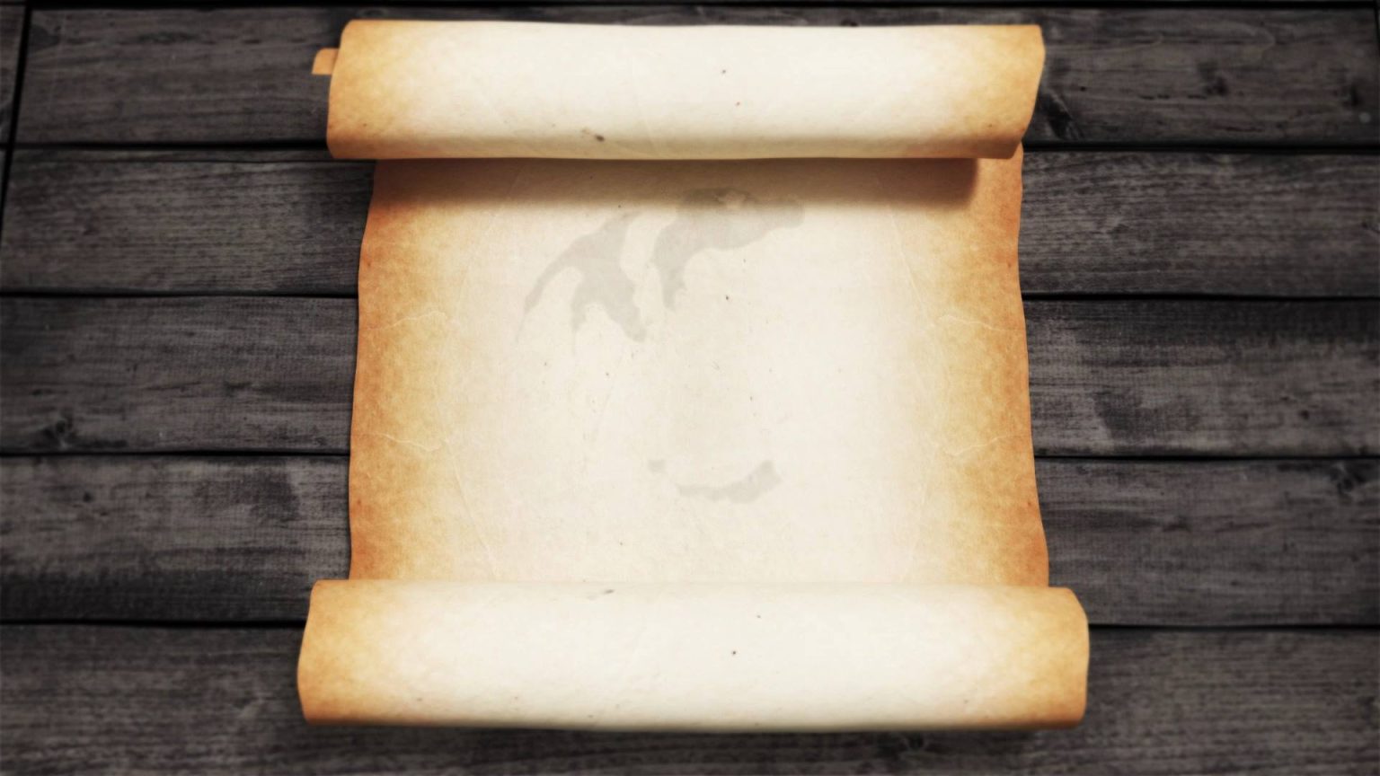 Parchment Scroll Opens Logo - Ancient Scroll Opening
