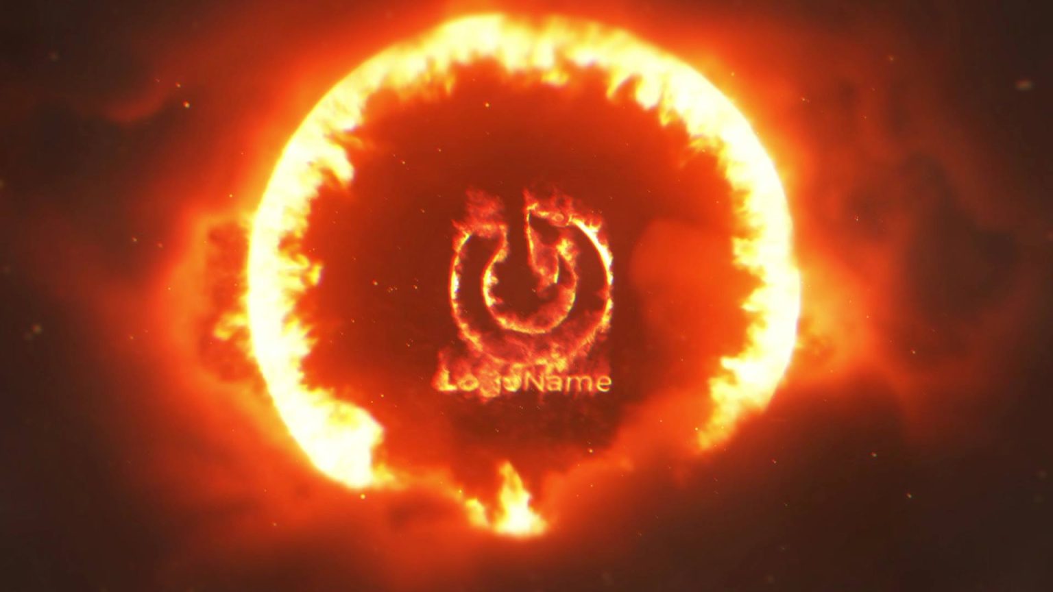 Fire Portal In Clouds After Effects Template – Epic Portal Reveal