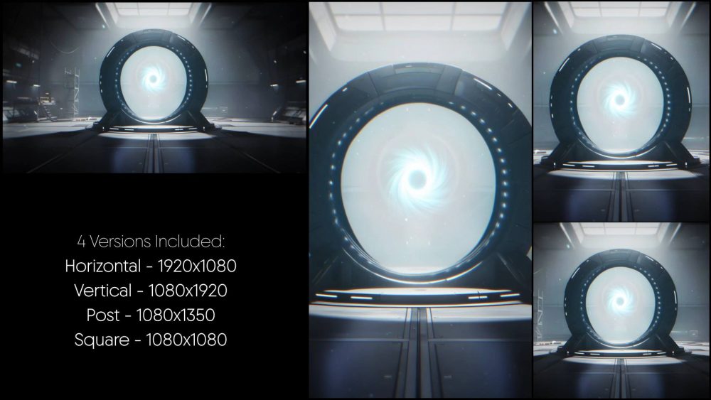 Infinity Portal Unveil – After Effects Template. Open the portal.